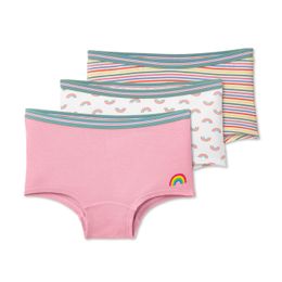Tchibo - 3 Pantys - M&auml;dchen - Gr. 110/116 - wei&szlig;/print