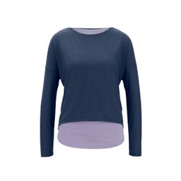 Tchibo - 2-in-1-Shirt - Damen - Gr. M - lila/jacquard