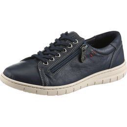 Damen Schn&uuml;rschuh mit Leder-Ausstattung dunkelblau Gr&ouml;&szlig;e 39
