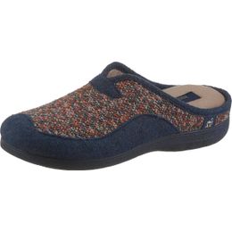 CR&Eacute;ATION L Damen Pantoffel mit Polsterung marine-gemustert Gr&ouml;&szlig;e 36