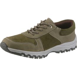 Damen Schn&uuml;rschuh mit Nubukleder oliv Gr&ouml;&szlig;e 42