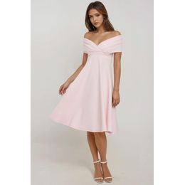 Midi-Kleid mit Bootsausschnitt