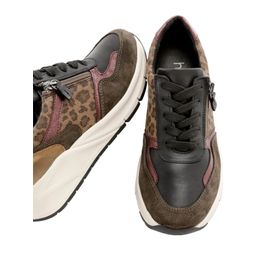 Heine Damen Sneaker, Gr&uuml;n, Gr. 39, Sneakers & Schn&uuml;rer, Material: Rindsleder