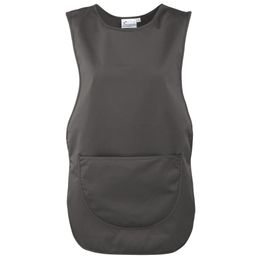 Premier Ladies/Womens Pocket Tabard (2er-Pack) (Dunkelgrau)