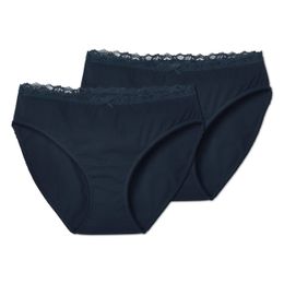 Tchibo - 2 Slips - Damen - Gr. S - dunkelblau