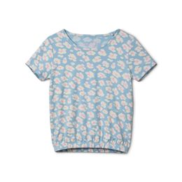 Tchibo - T-Shirt in Schlupfform - M&auml;dchen - Gr. 110/116 - hellblau/print