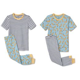 Tchibo - 2 Kinder-Pyjamas - Kinder - Gr. 122/128 - blau