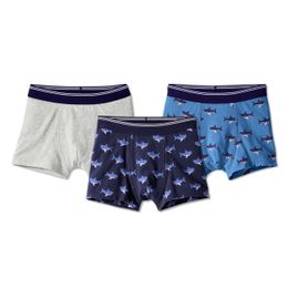 Tchibo - 3 Slipboxer - Jungen - Gr. 110/116 - dunkelblau/gestreift