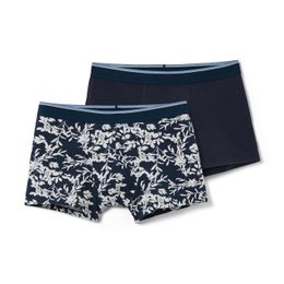 Tchibo - 2 Slipboxer - Herren - Gr. S/4 - dunkelblau/print