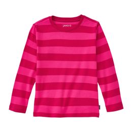 Tchibo - Jako-O Streifenshirt - Gr. 128/134 - pink/gestreift