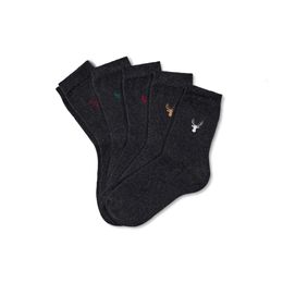 Tchibo - 5 Paar Socken - Kinder - Gr. 35-38 - anthrazit
