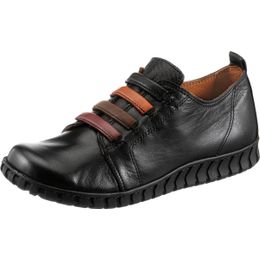 Gemini Damen Slipper mit mehrfarbigen Details schwarz Gr&ouml;&szlig;e 42
