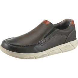 Naturl&auml;ufer Herren Slipper mit Leder-Wechselfu&szlig;bett schwarz Gr&ouml;&szlig;e 43