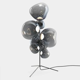 Tom Dixon Melt Stehleuchte, LED 7-flammig, LEDFC02UN+SCLED01CH+MES01NI#4+MES02NI#3,