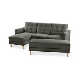 Tchibo - Federkern-Eckschlafsofa &raquo;Just Relax&laquo; mit Stauraumbank - 222x144x92cm - braun -