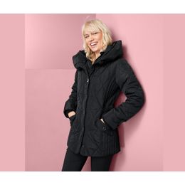 Tchibo - Outdoorjacke mit Schal- und Stehkragen - Damen - Gr. 46 - schwarz