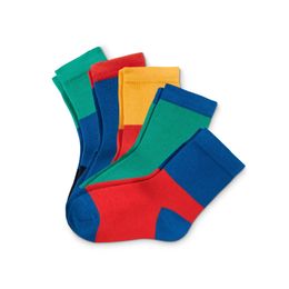 Tchibo - 5 Paar Socken - Gr. 27-30 - mehrfarbig