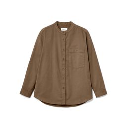 Nah/Studio Hemdbluse - Baumwolle - Gr. 38 - braun