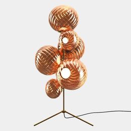 Tom Dixon Whirl Stehleuchte, LED 7-flammig, LEDFC02UN+SCLED01GO+WHS01CO#3+WHS02CO#4,