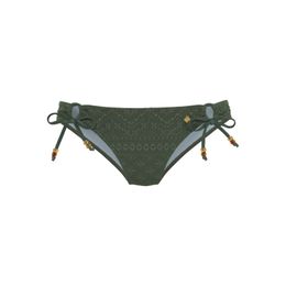 Lascana Damen Bikini-Hose, Gr&uuml;n, Gr. 42, Bikinihosen, Material: Polyamid