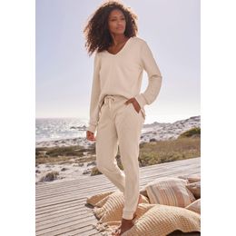 s.Oliver Damen Relaxhose, Natur, Gr. 32/34, Jogginghosen, 100% Baumwolle