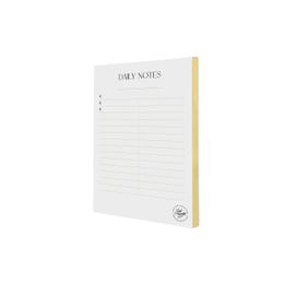 Tchibo - Notizblock mit Goldschnitt &raquo;Daily Notes&laquo; - wei&szlig;