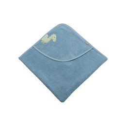 Tchibo - Sterntaler Kapuzenbadetuch Dino - Baby - Gr. 80*80 - blau