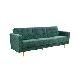 Tchibo - 3-Sitzer Schlafsofa &raquo;Janny&laquo; - 224x83x81cm - gr&uuml;n -