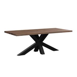 Ambia Garden Gartentisch, Akazie, Holz, Metall, Akazie, vollmassiv, 220x76x110 cm, FSC 100%, Gartenm&ouml;bel, Gartentische, Gartentische