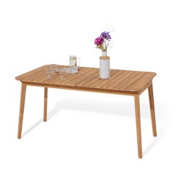 Tchibo - Teak-Ausziehtisch - 153x90x75,5cm - naturfarben -