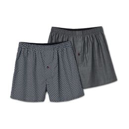 Tchibo - 2 Web-Boxershorts - Herren - Gr. L/6 - schwarz/print