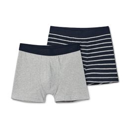 Tchibo - 2 Slipboxer - Herren - Gr. Xxl/8 - dunkelblau/gestreift