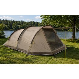 TAMBU Durdanta Komfort Trekking Tunnelzelt braun f&uuml;r 4 Personen - 4-Personen Zelte