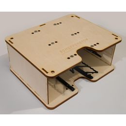 Schepperstop Birke DIY Becherbox Kompakt Gr&ouml;&szlig;e Small 250 x 105 x 200 mm - Geschirrhalter