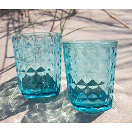 Gimex Stone Line Opal Wasserglas 2 St&uuml;ck - Gl&auml;ser