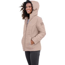 Heine Damen Steppjacke mit Kapuze sesam Gr&ouml;&szlig;e 38
