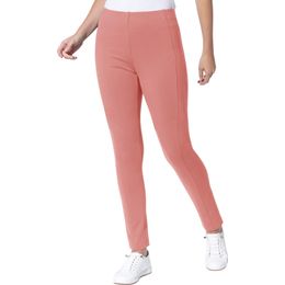 Heine Damen Jerseyhose mit Dehnbund rosenholz Gr&ouml;&szlig;e 42