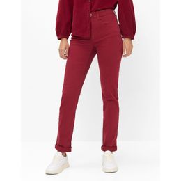Brax Damen Five-Pocket-Hose Style MARY WINE RED, denim dunkelrot, Gr. 50K
