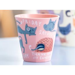 Koziol Nora Cup M Purrs Sunday Becher 300 ml rose - Becher & Tassen