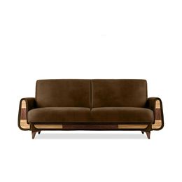 KONSIMO Einzelsofa Gustavo II braun Ma&szlig;e (cm): B: 230 H: 98 Sofas > Sofas nach Material > Ledersofas &raquo; Sofa DE