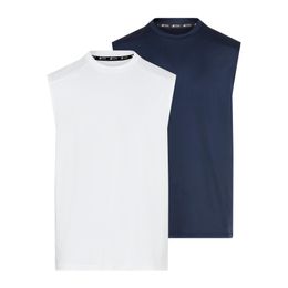Herren Funktionsshirt "atmungsaktiv, quick-dry"wei&szlig;, marin, Gr. XL, OCEAN SPORTSWEAR, unifarben, Jersey, Obermaterial: 92% Polyester, 8% Elasthan,