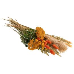 buttinette Trockenblumen-Sortiment "Herbst Look", orange-gr&uuml;n-natur