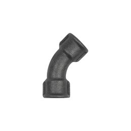 Riegler Bogen 41, 45 &deg;, Rp 2 i., Rp 2 i., Temperguss schwarz (TFB 41-20-S)