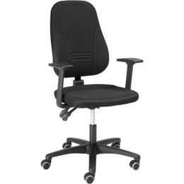 Prosedia B&uuml;rostuhl Younico plus 3, mit Armlehnen, Permanent Kontakt, Muldensitz, 3D-R&uuml;ckenlehne, schwarz/schwarz