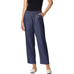 CR&Eacute;ATION L Damen Schlupfhose in strukturierter Qualit&auml;t marine Gr&ouml;&szlig;e 40