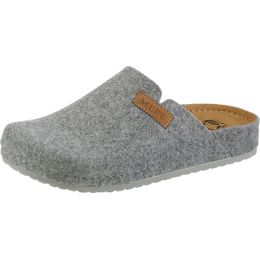 MUBB Damen Pantoffel mit Memory-Fu&szlig;bett grau Gr&ouml;&szlig;e 41