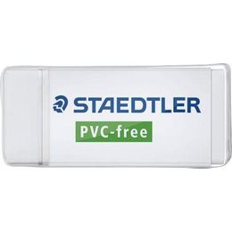 Staedtler Radierer, f&uuml;r Bleistifte und radierbare Buntstifte, PVC-frei, B 43 x T 19 x H 13 mm, Kunststoff, wei&szlig;