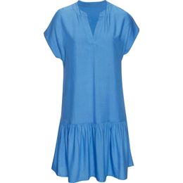 s.Oliver Damen Blusenkleid blau Gr&ouml;&szlig;e 50