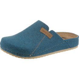 MUBB Damen Pantoffel mit Memory-Fu&szlig;bett jeansblau Gr&ouml;&szlig;e 41