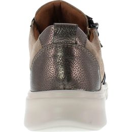 Naturl&auml;ufer Damen Sneaker mit seitlichem Rei&szlig;verschluss, Weite H taupe Gr&ouml;&szlig;e 38